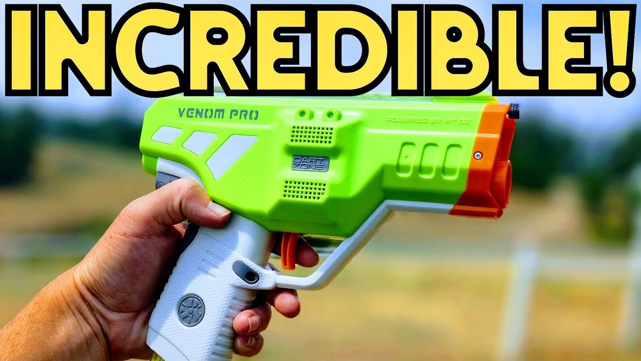 Dart Zone MAX Nitroshot Venom Pro | Full Auto Secondary | Full Review ...