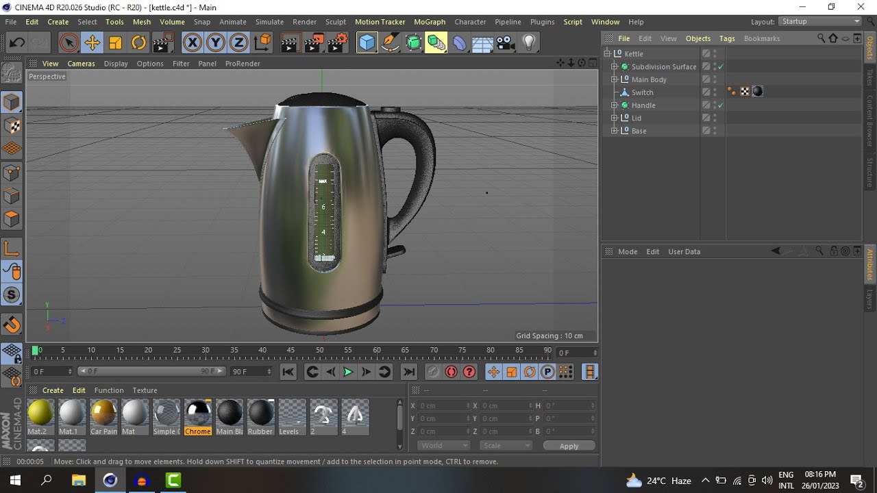 cinema 4d bangla basic tutorial - YouTube