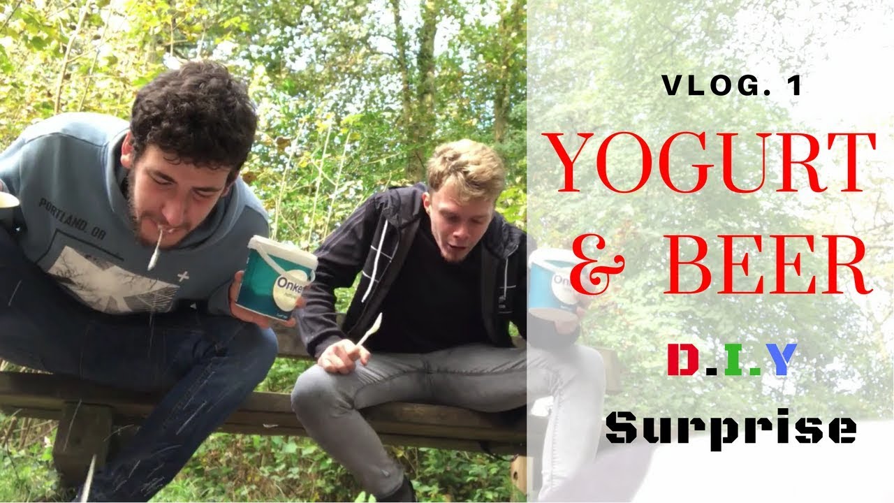 DIY Vlog + ( Natural Yogurt & Beer Challenge ) *VOMIT ALERT* - YouTube