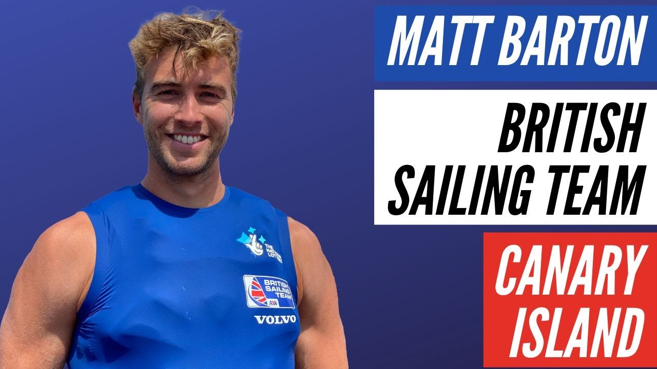Windsurfer Matt Barton, British Sailing Team, iQFoil windsurfing class ...
