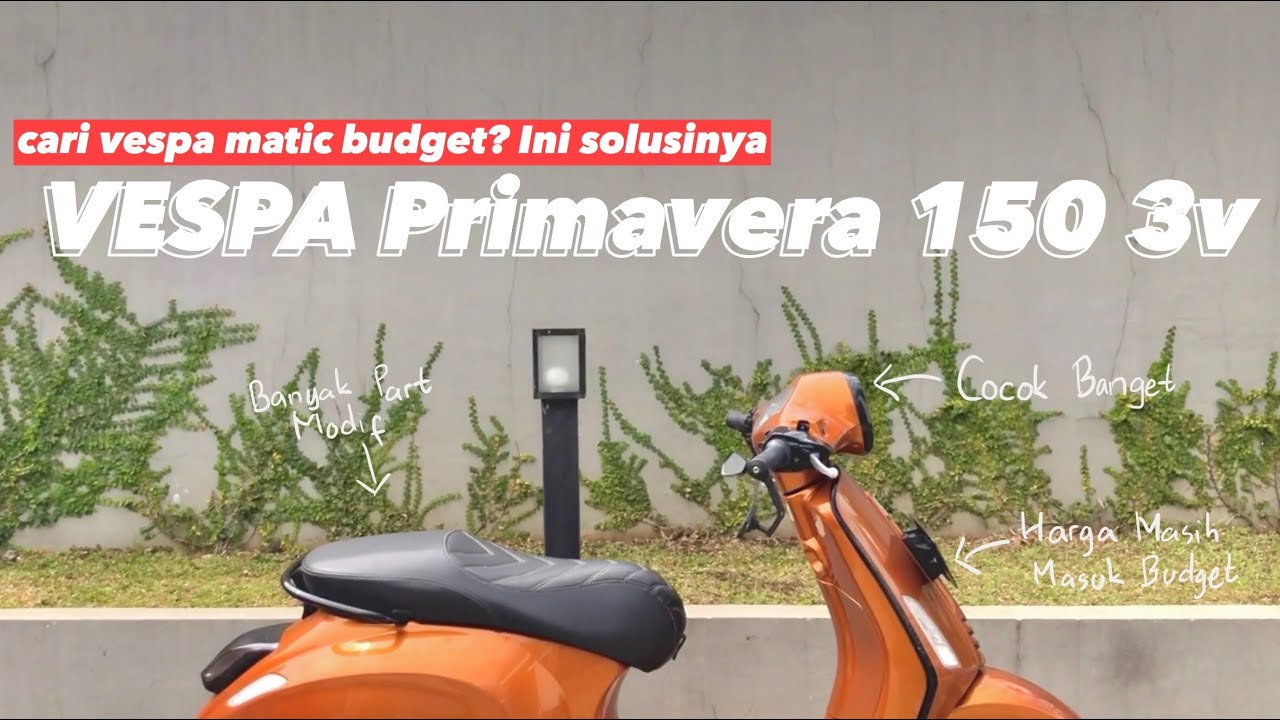 Review & Test Ride VESPA PRIMAVERA 3V 150 | Motovlog Indonesia #36 ...