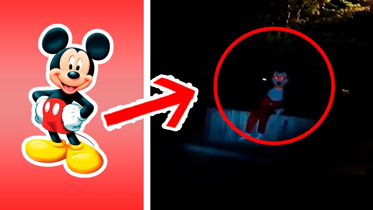 5 Mickey Mouse EVIL Captados en y Vistos en la Vida Real - YouTube