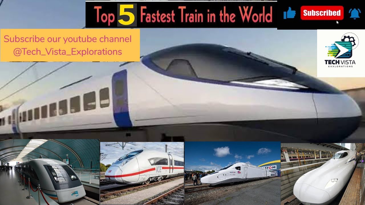 World's Top 5 Fastest Trains :Zooming Through Technology - YouTube