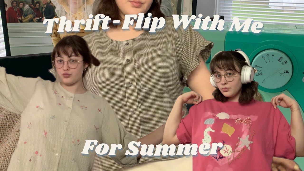 Giving My Clothes A Facelift | Upcycling Thrifted Clothes | Cute ...