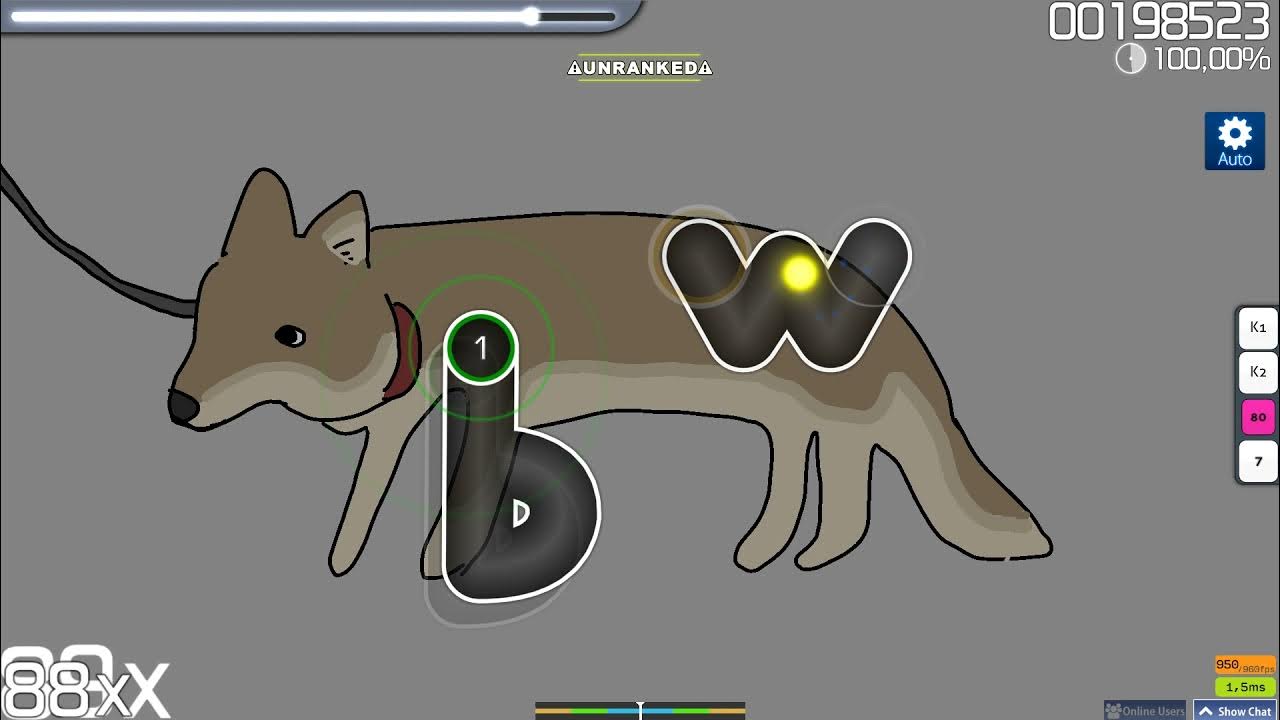 osu! Listen here. I don't like you. I am now going to bark at you ...