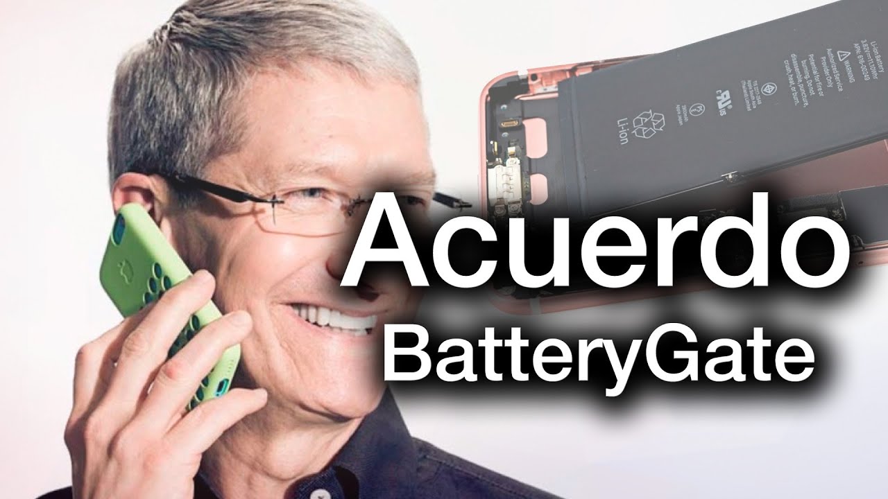 Caso BatteryGate: Apple llega a un acuerdo extrajudicial - YouTube