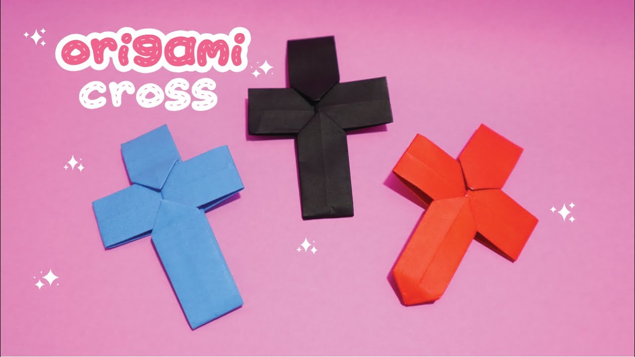 How to make Origami Cross Step by Step Easy Instructions - YouTube