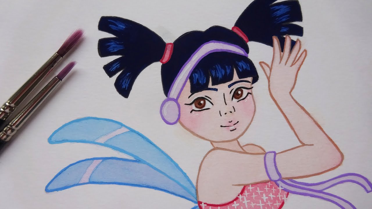 Drawing The Winx Club: Musa 🎶 - YouTube