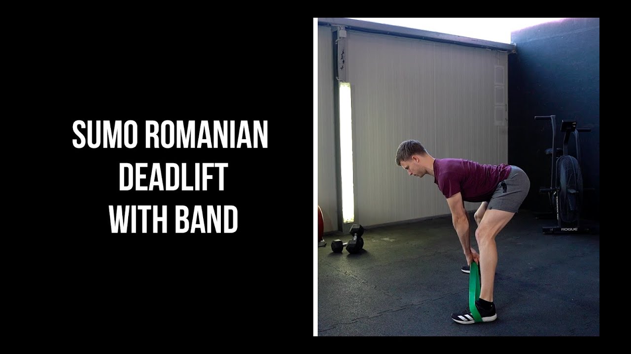 Sumo Romanian Deadlift with Band - YouTube