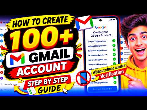 How to create 100+ gmail accounts | Unlimited Gmail Account without Phone verification 2026