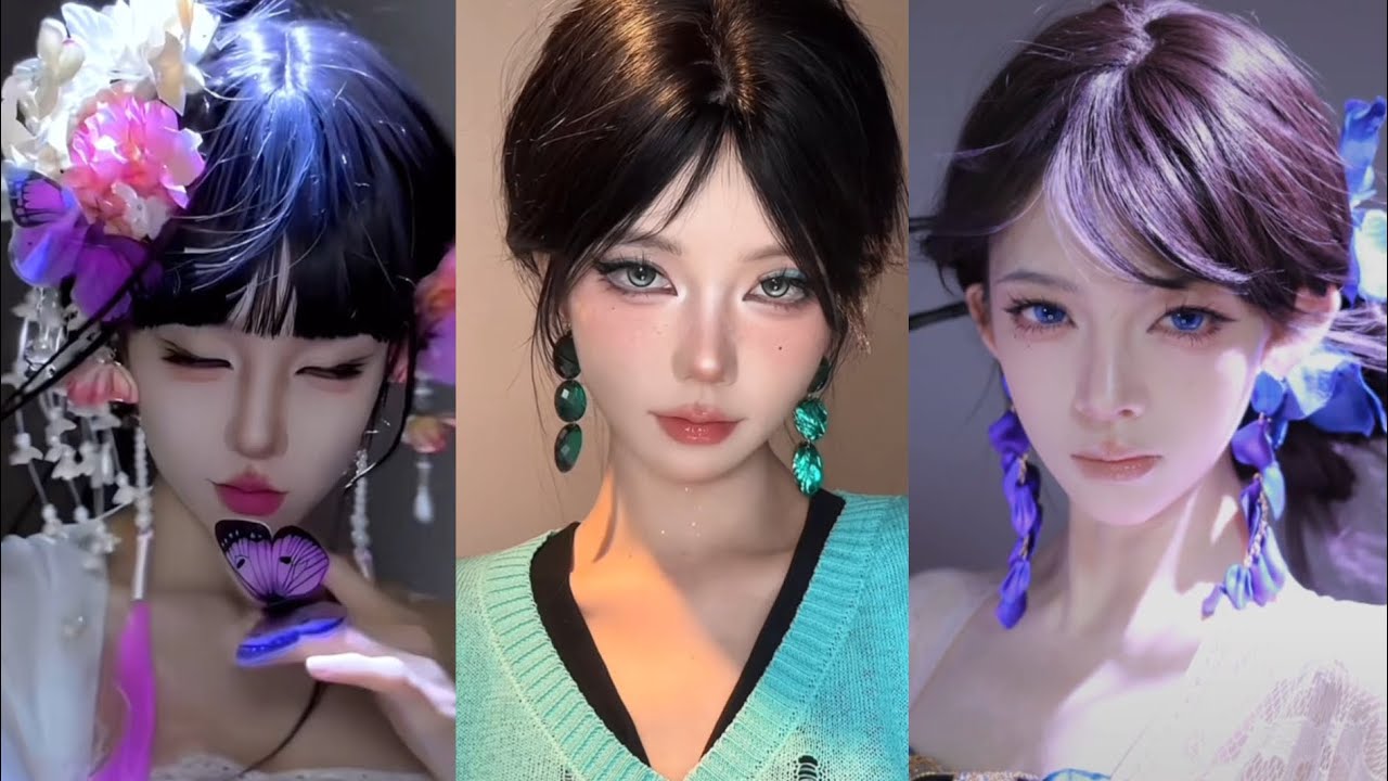 Douyin earring transition challenge - YouTube