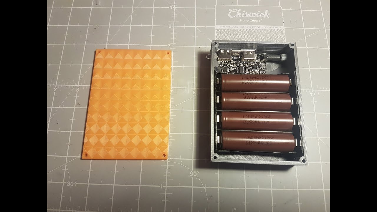 3D Printed 12000mAh Power Bank - YouTube