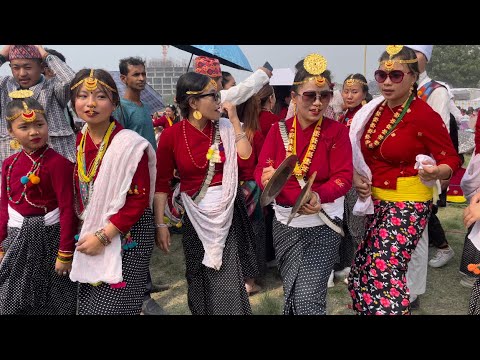 Kirat Rai Sakela Dance In Tudikhel|| Kirat Rai Community Ubhauli ...