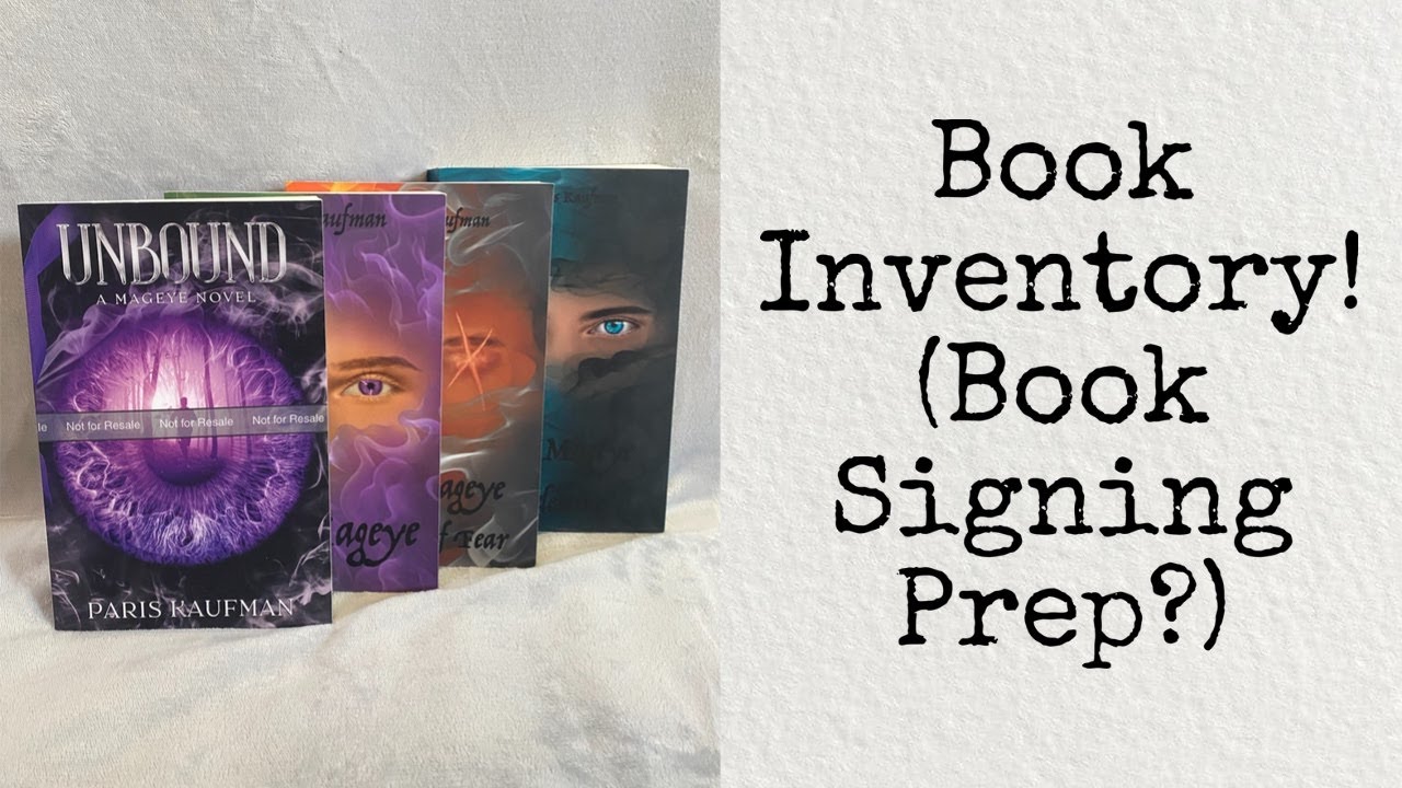 Book Inventory! (Book Signing Prep?) - YouTube
