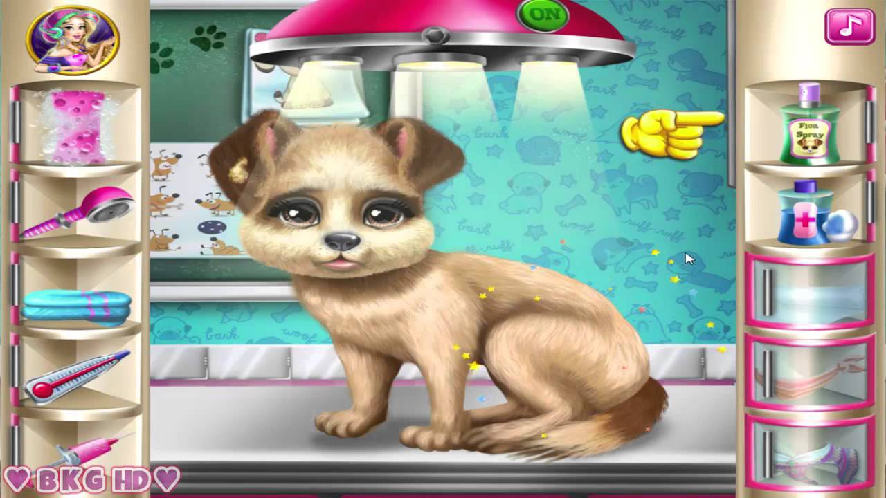 Puppy Rescue Vet Game ♥ Barbie Pet Care Game for Kids - YouTube