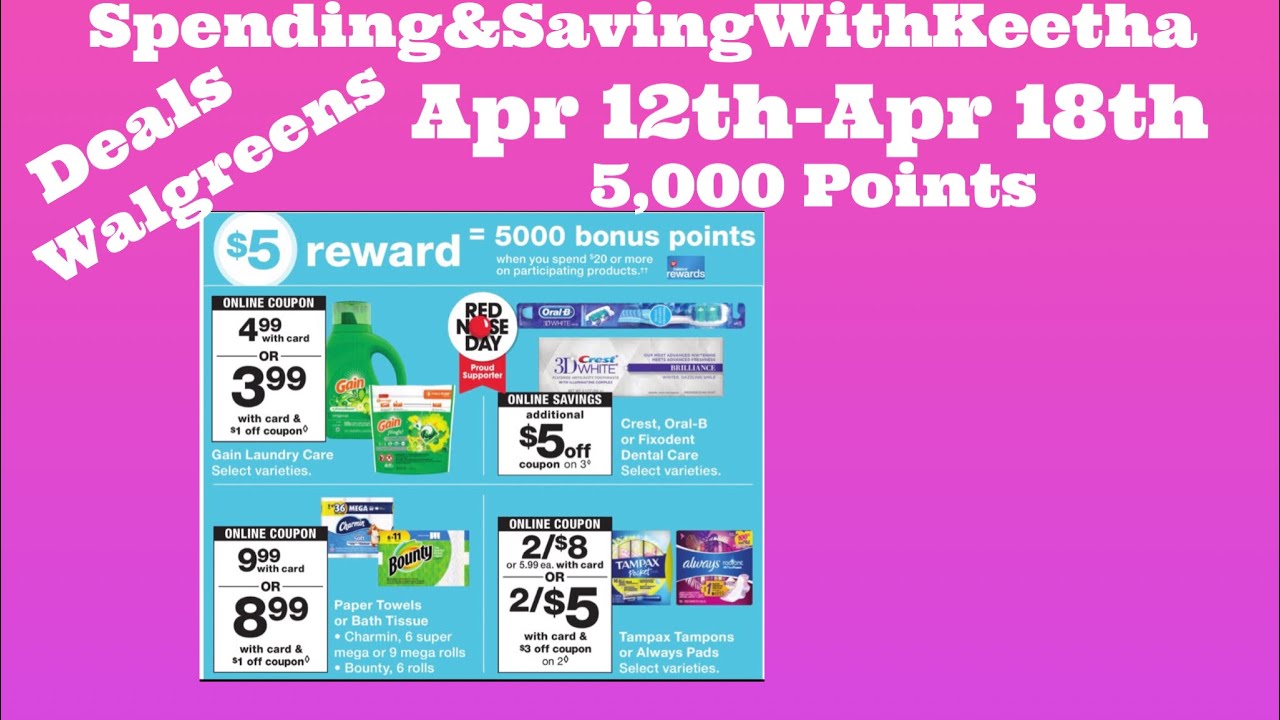 Easy 5,000 Points At Walgreens/Awesome Must Do Deals/Rolling Points ...