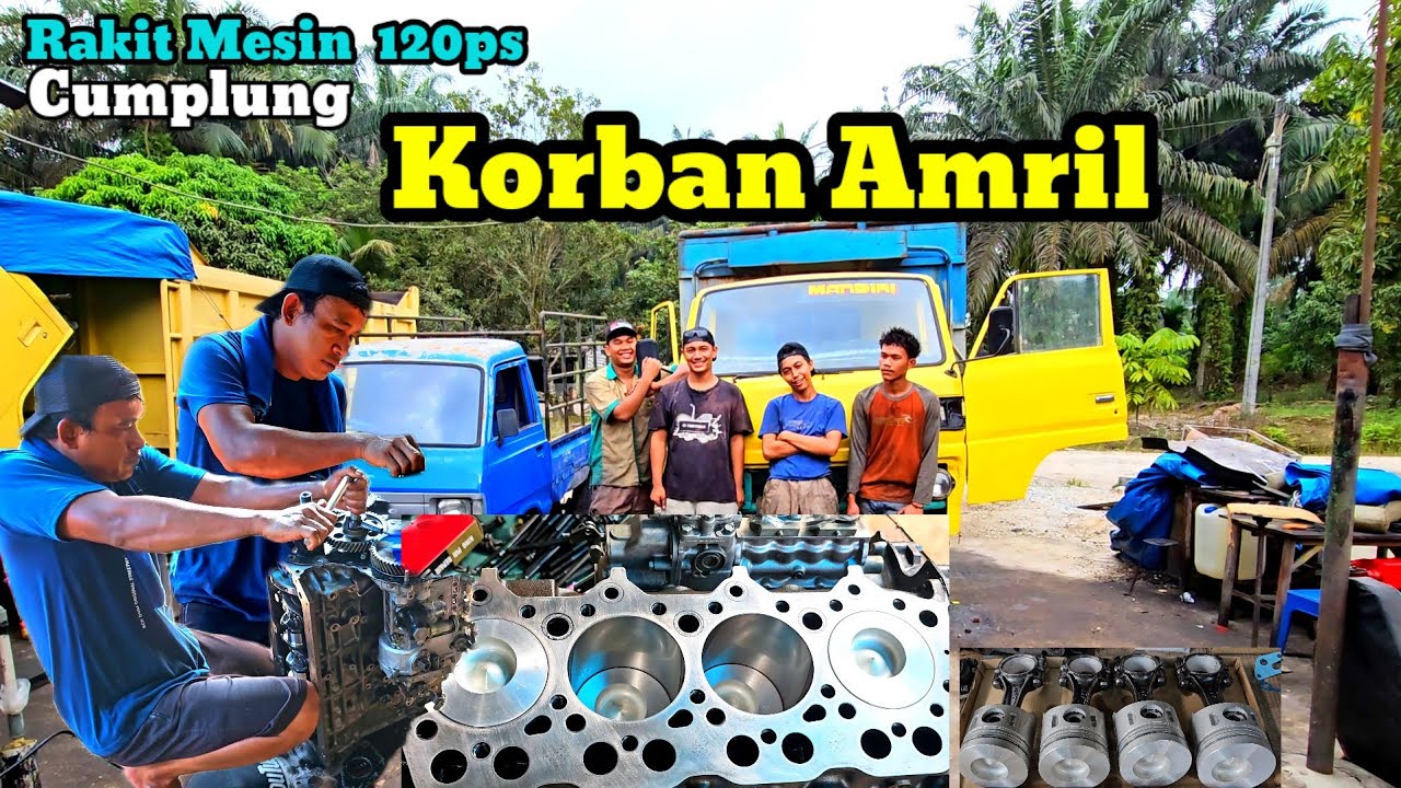 Korban Amril.. Rakit Mesin 120ps cumplung korban kemasukan amril - YouTube