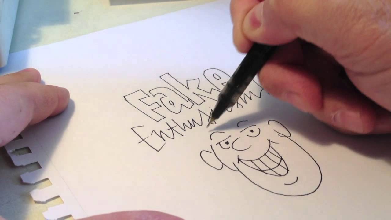 Fake Enthusiasm (Quick Drawing) - YouTube