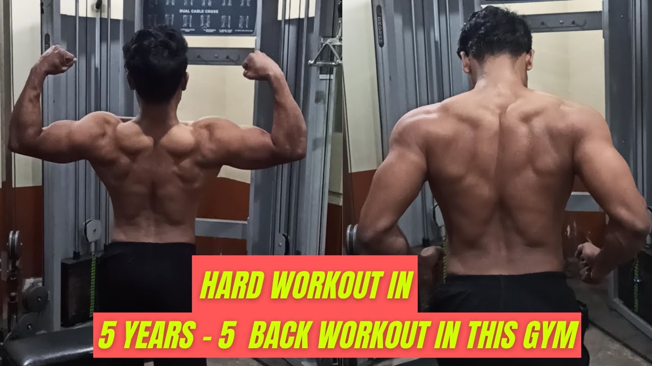 5 Years 5 Back Workout In This Gym - My Dream Body Transformation ...