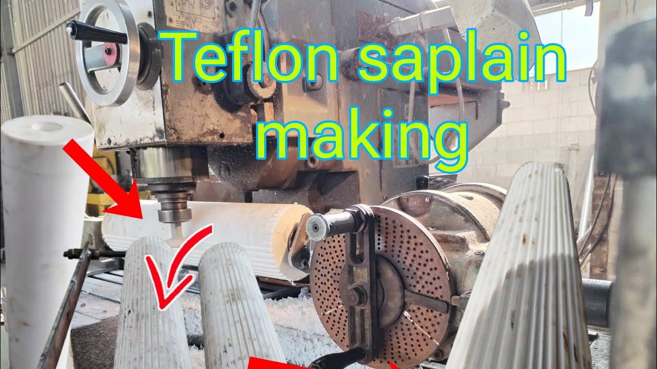How to make teflon saplain v cutt milling deviding head work milling ...