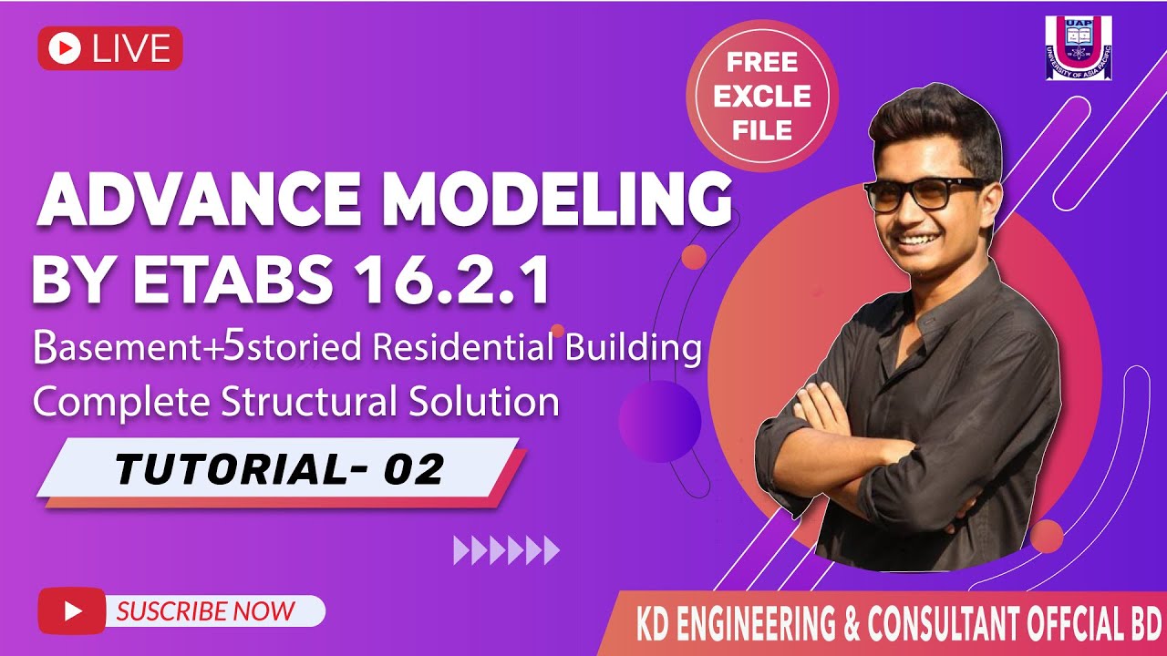 ETABS Tutorial For Advance Modeling Basement+5 Residential Building ...