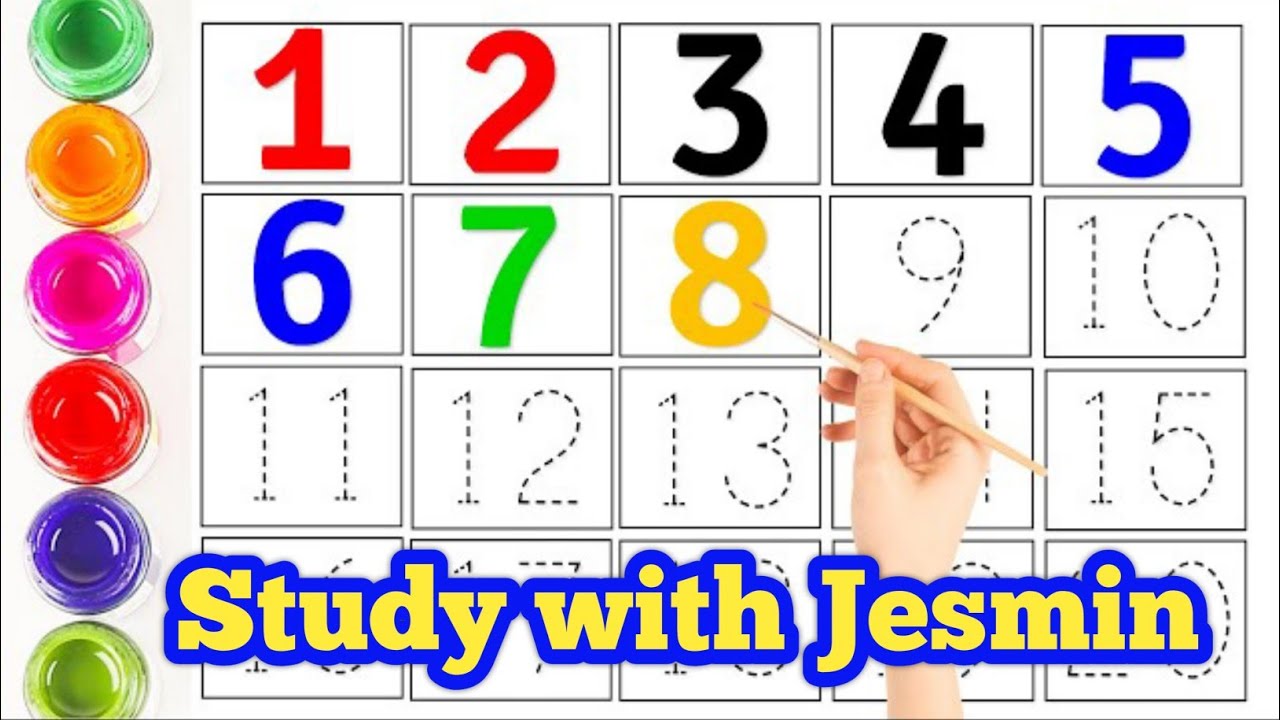 1- One,2- Two,3- Three //Counting number (1-20)//A to Z spelling ...