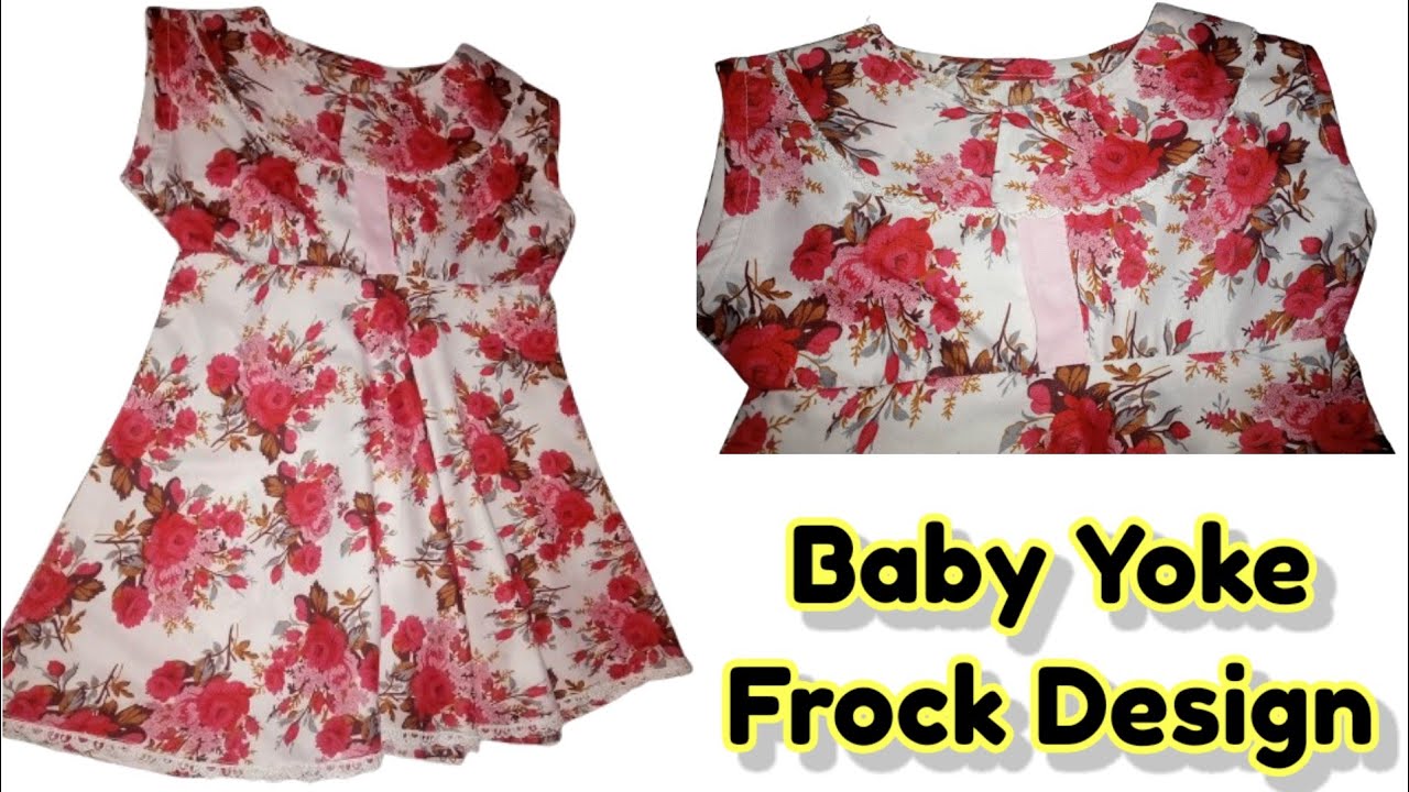 2 years baby yoke cutting and stiching | How to cut and sew baby yoke ...