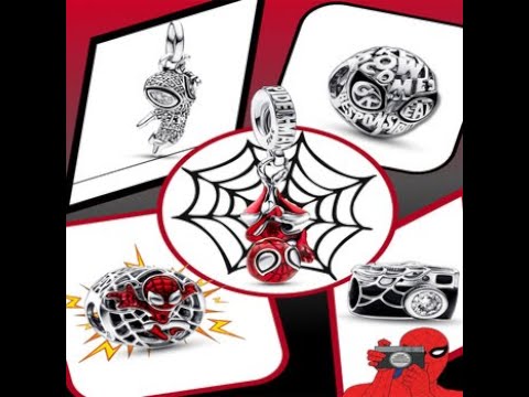Disney 925 Sterling Silver Charm Marvel Fits Original Pandora Spider Man