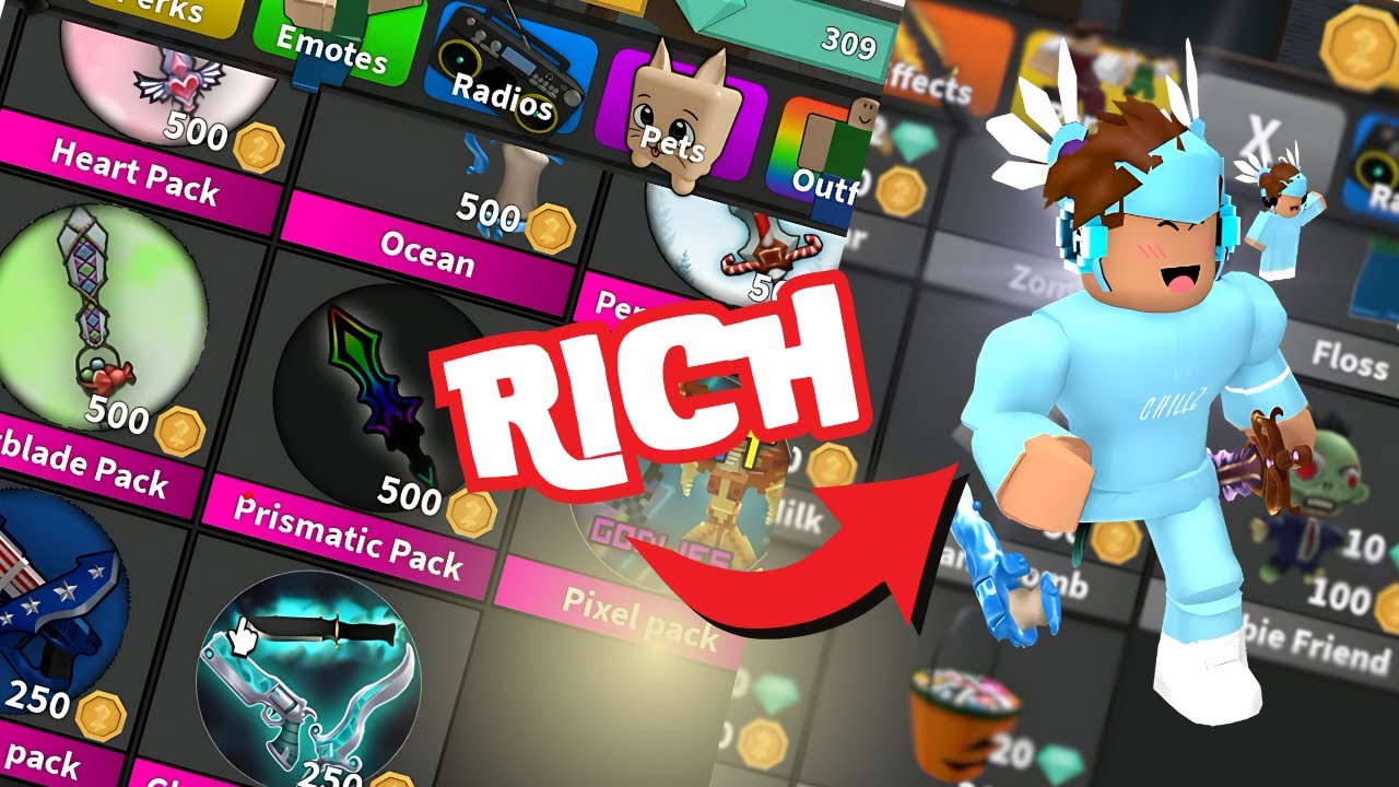 Buying EVERYTHING in the New MM2 Store | Roblox Murder Mystery 2 ...