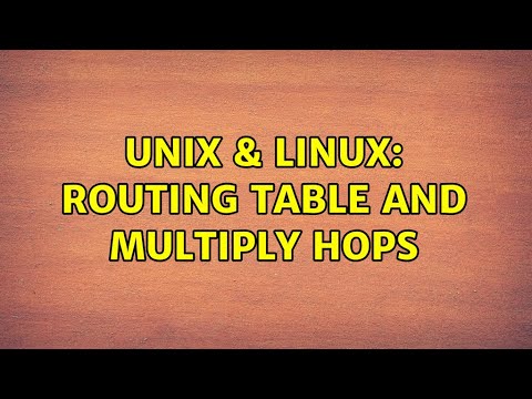 Unix & Linux: Routing table and multiply hops - YouTube