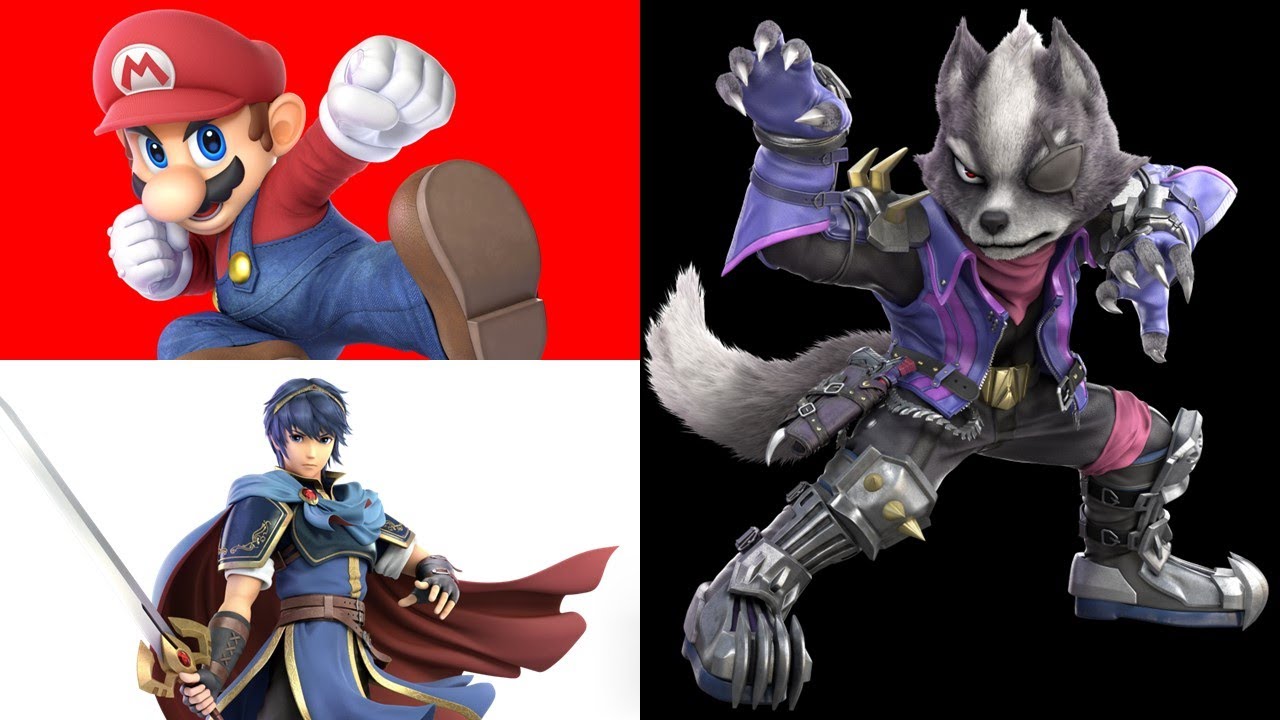 Super Smash Bros. Ultimate - Mario and Marth vs. Wolf - YouTube