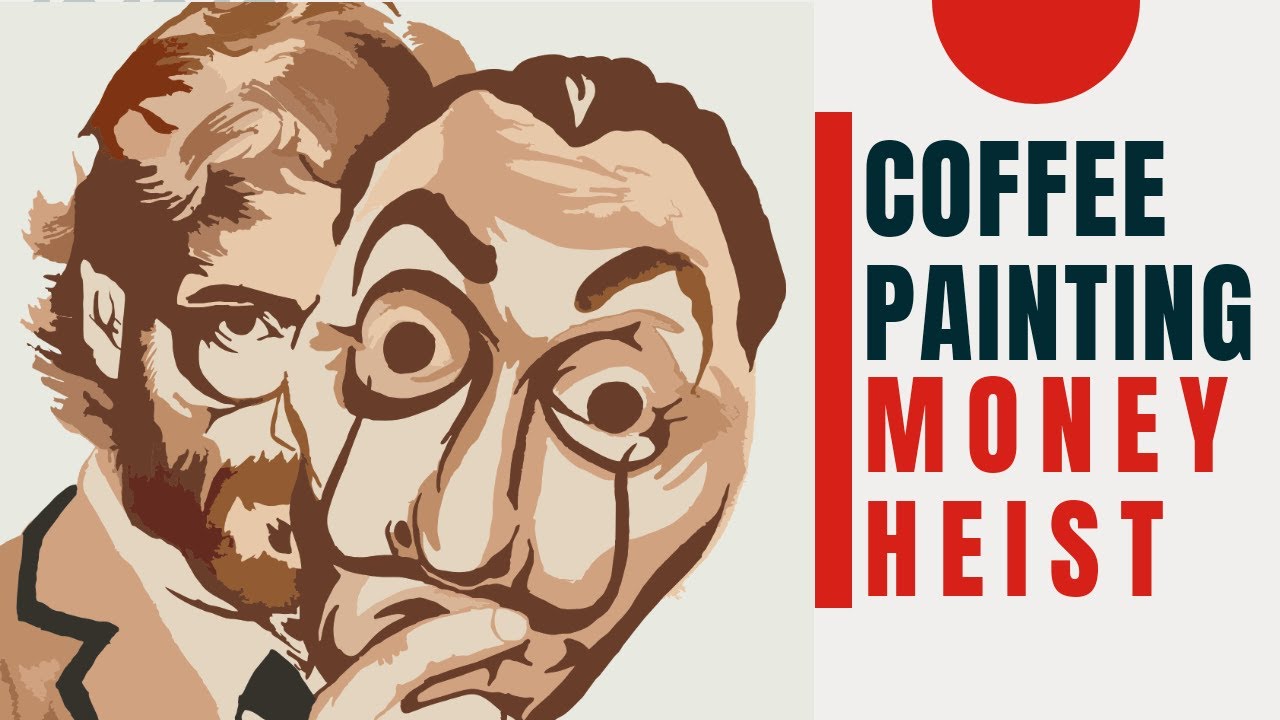 Money Heist Professor and Dali - Coffee Painting - YouTube