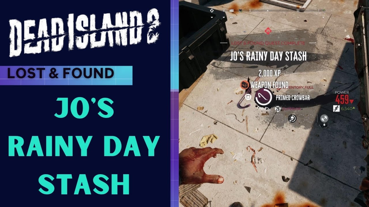 Uncover Jo's Hidden Treasure in the Rainy Day Stash Quest! | Dead Island 2 Lost & Found - YouTube