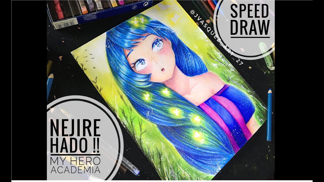 How to Draw Nejire Hado of My Hero Academia // Dibujando a Nejire Hado ...