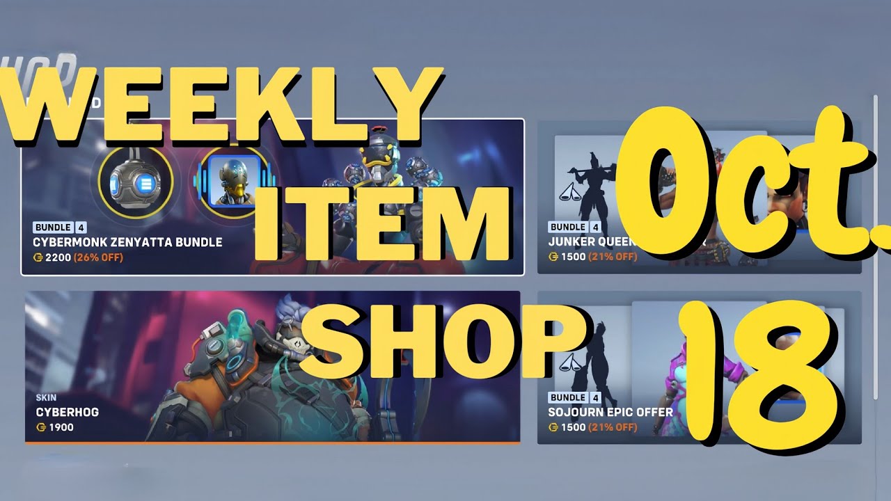 Overwatch 2 Weekly Item Shop ( October 18th ) - YouTube
