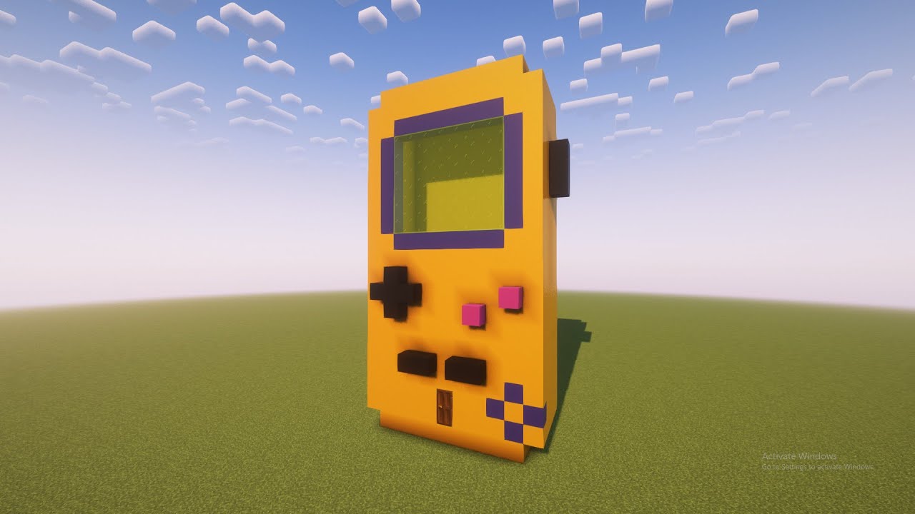 How To Make A Nintendo Gameboy House In Minecraft - YouTube