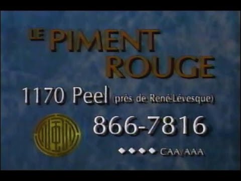 publicité restaurant Le Piment Rouge 1997 - YouTube