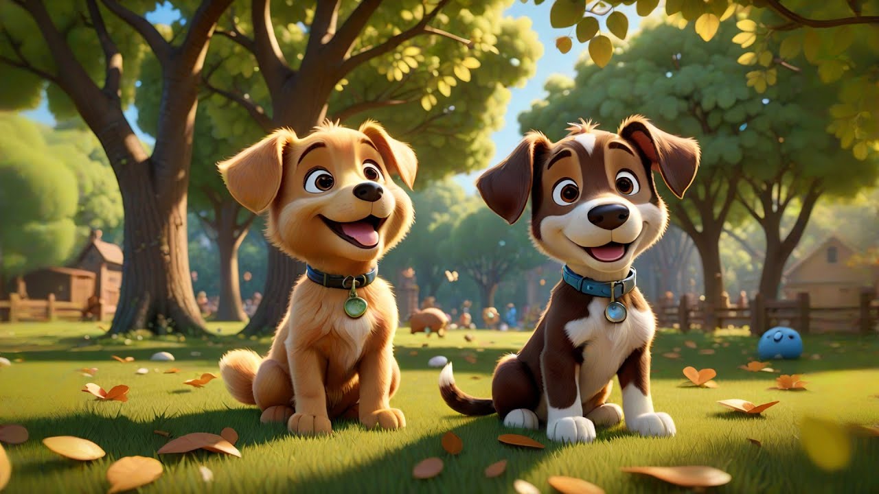 Five Little Puppies Learn to Count | Counting Song for Kids | Nursery ...