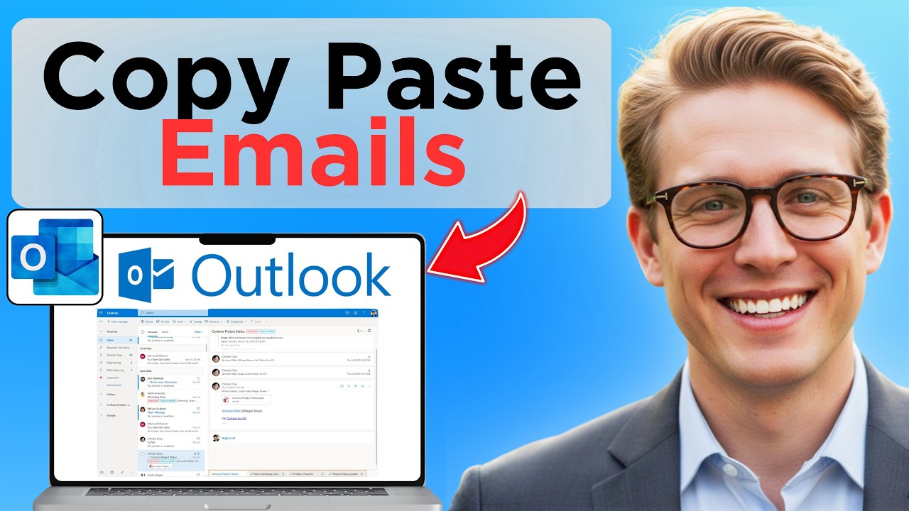 How To Copy And Paste An Email In Outlook (Full Guide 2026) - YouTube