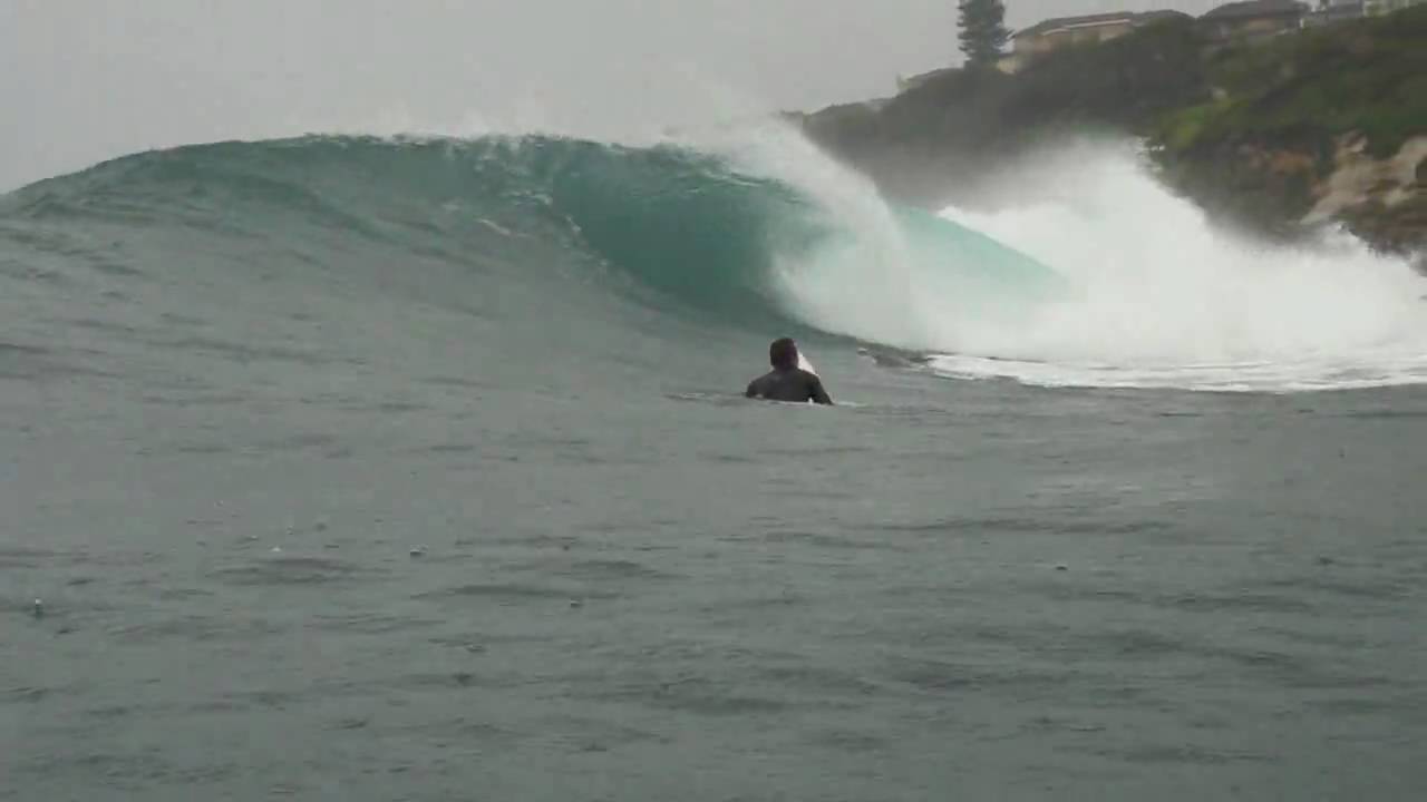 Surfing Dee Why point from the water - YouTube