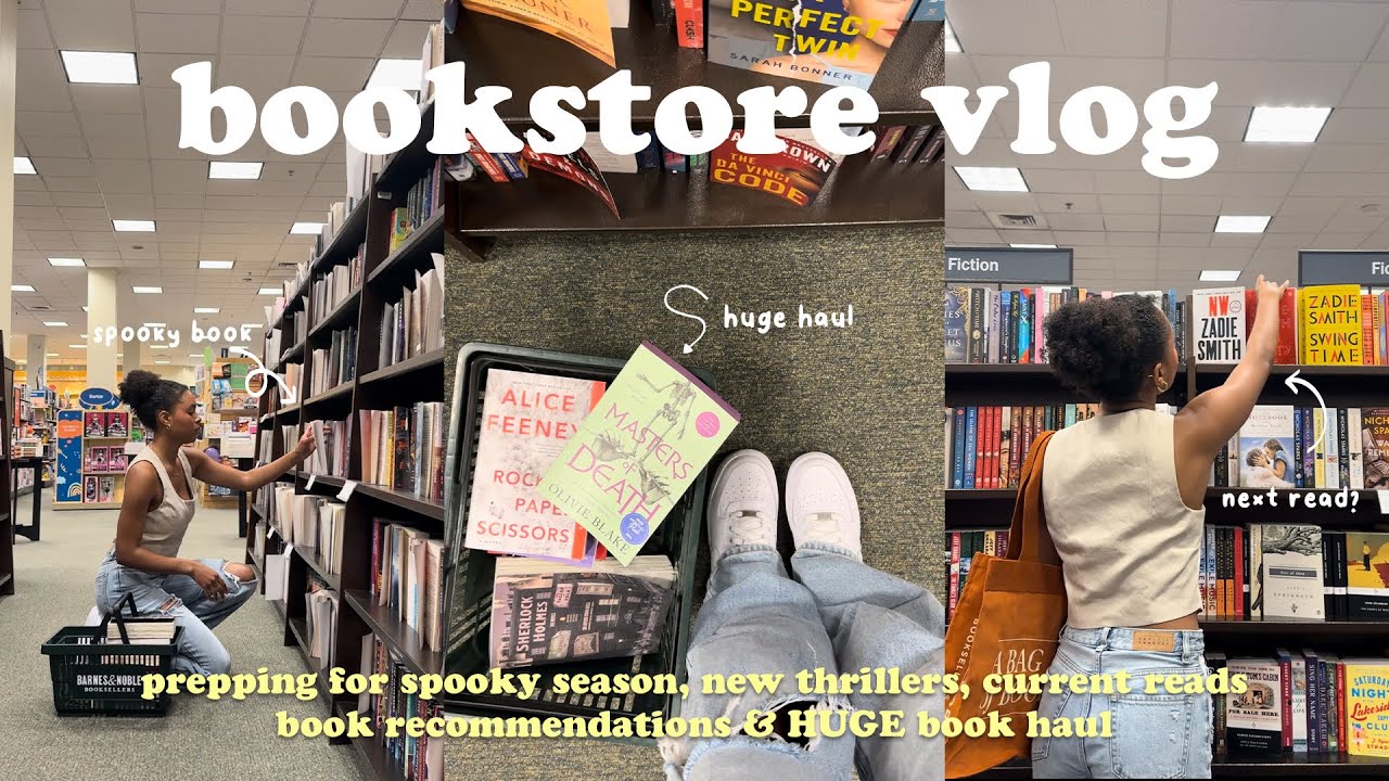*cozy* fall bookstore vlog🕯️🧸🍂spend the day book shopping at barnes ...