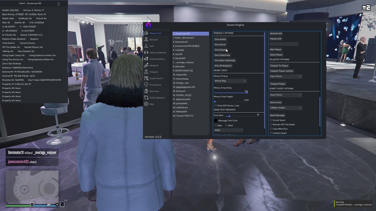 PAID GTA 5 MOD MENU Ilusion Loader(best for recoverys)(showcase) - YouTube
