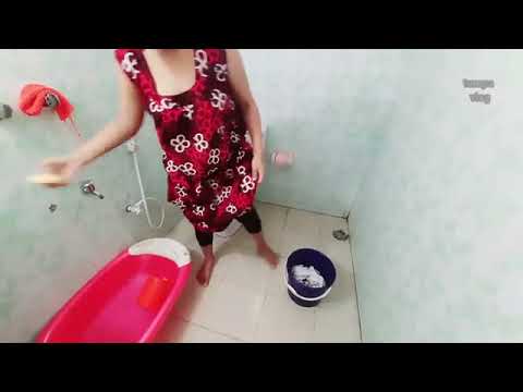 Bathroom cleaning cloth washing tumpa blog video