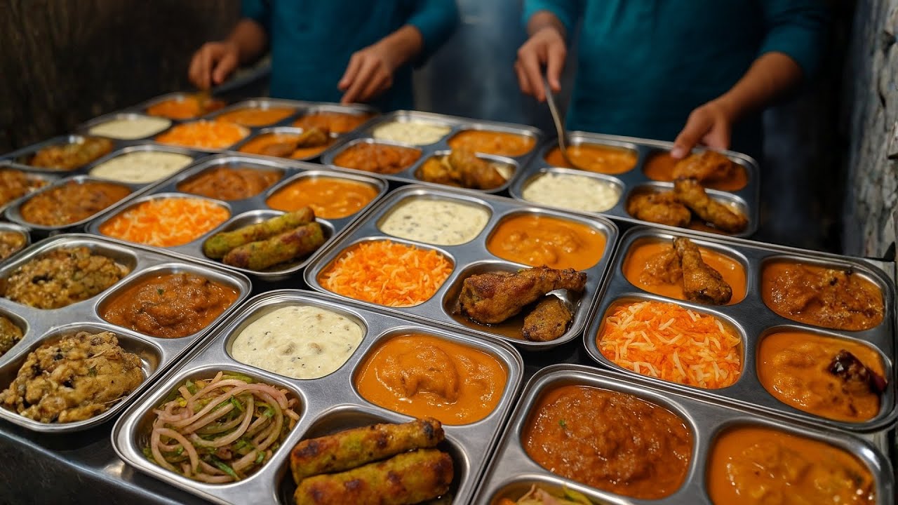 Inside an Indian Restaurant Kitchen | Mass Chicken Platter Production ...
