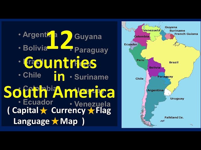 South American Countries And Capitals List Australia And Oceania