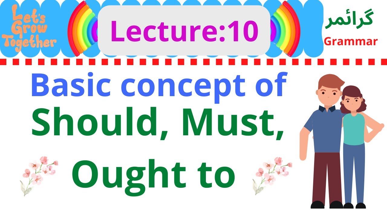 Use of Should, Must, Ought to | Basic English Grammar | Lecture 9 - YouTube