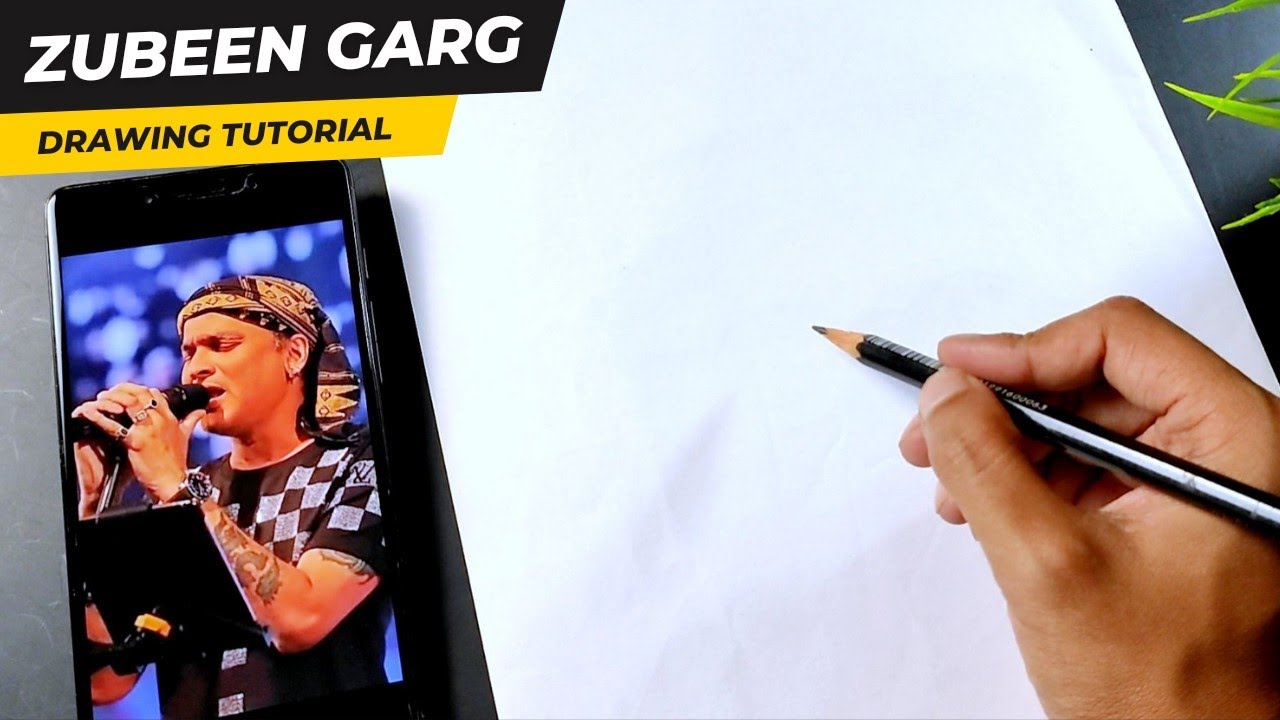 Zubeen Garg Drawing || Zubeen Garg Drawing Zubeen || Zubeen Garg sketch ...