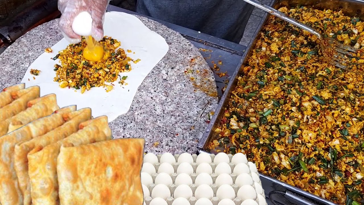 Egg Arbi Paratha | Special Murtabak Paratha | Pakistani Street Food ...