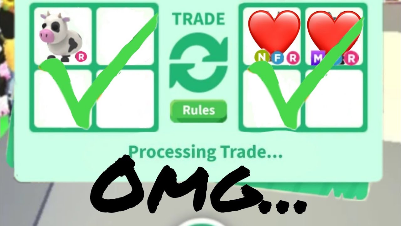 MY TRADES IN ADOPT ME ( I traded my ride cow🐮) #adoptme - YouTube