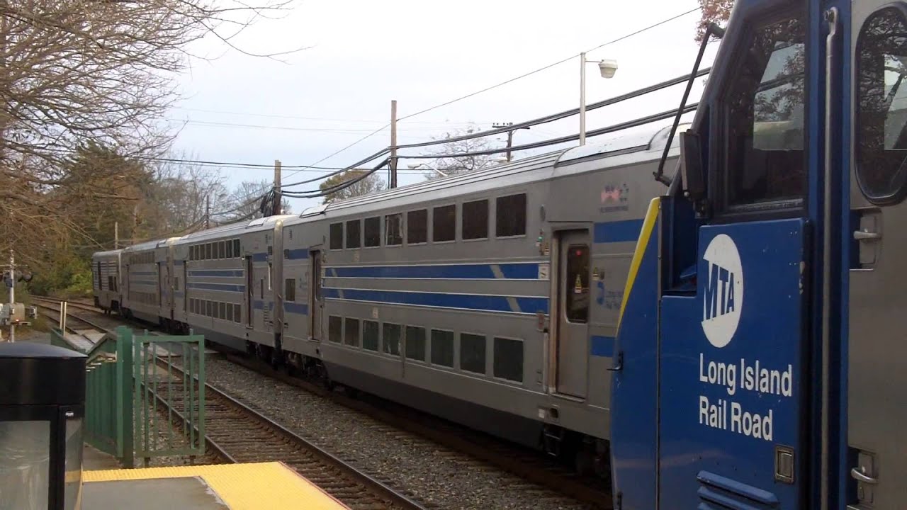 LIRR: DE30AC Locomotive #405/C3 Cab Car #5022 To Patchogue Leaving ...